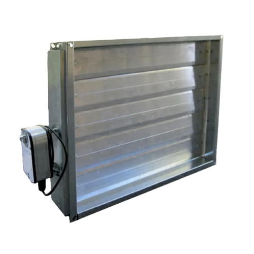 Fantech 24x8-in 2W Shutter Damper w/ Spring-Return Actuators, 24V ...