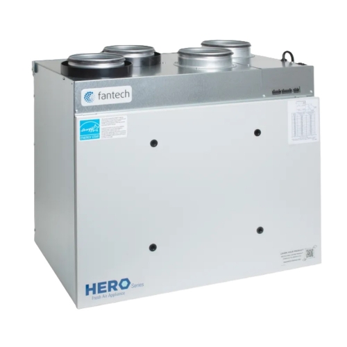 Fantech 210W Heat Recovery Ventilator Top Duct Connection, 218 CFM, 1 ...