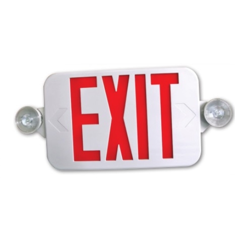 GlobaLux Remote Capable LED Combo Exit/Emergency Sign (GlobaLux LCXS-2 ...