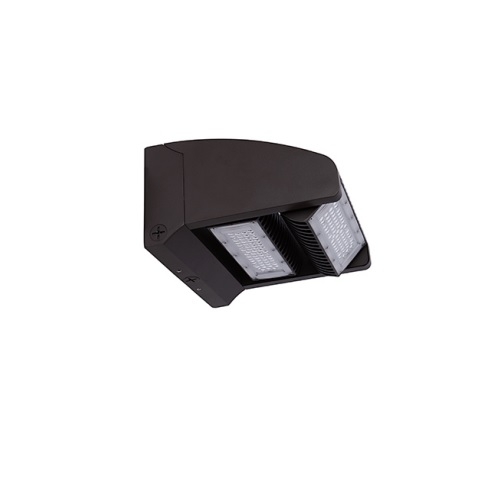 GlobaLux 60W Rotating LED Wall Pack, Photocell, 120V-277V, Dim, Bronze ...