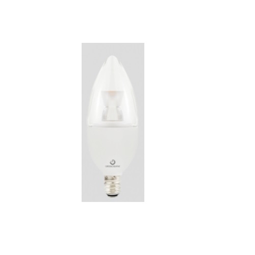Green Creative 4W LED B11 Bulb, Dimmable, E12, 300 lm, 120V, 2700K ...
