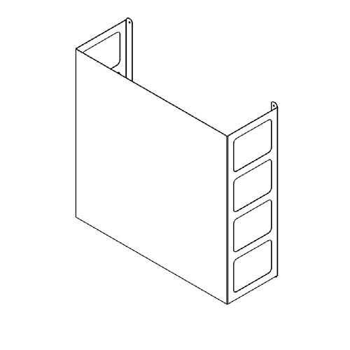 GE 45-in Ductless Wind Baffle, Front (GE QAWB38A) | HomElectrical.com
