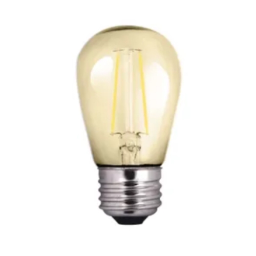 Halco 2W LED S14 Filament Bulb, Dim, E26, 82 CRI, 160 lm, 120V, 2200K ...