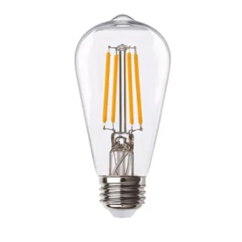 Halco 9W LED Filament ST19 Bulb, Gen-3, Dim, 800 lm, E26, 120V, 2700K ...