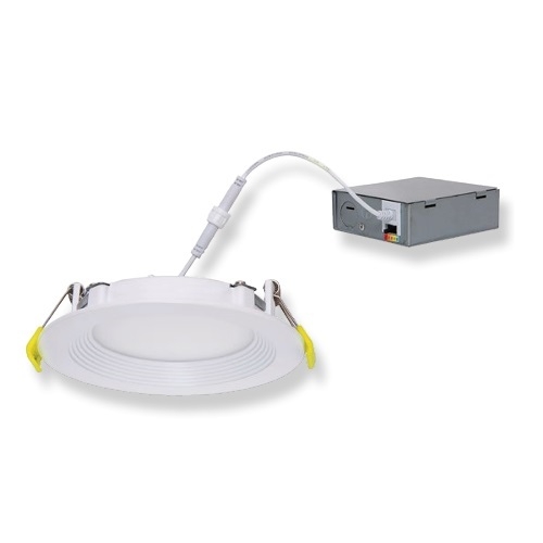 Halco 12W LED 6-in Round Direct Fit Slim Downlight w/ Baffle Trim ...