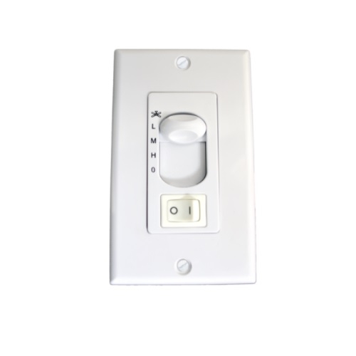HomEnhancements Fan Control & On/Off Light Switch, White Slider ...