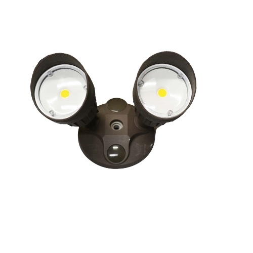 HomEnhancements 20W LED Flood Light, Dual Head, Dimmable, 1400 lm ...