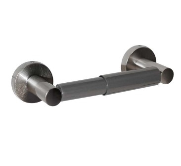 HomEnhancements Modern Round Paper Holder, Circular, Satin Nickel ...