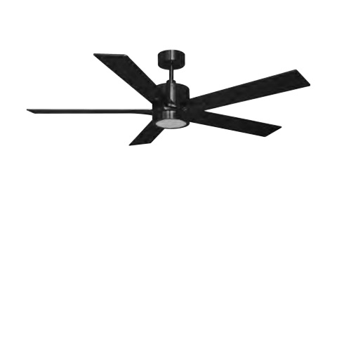 HomEnhancements 52-in Modern Cylinder Fan, 3-Speed, 5-Blade, 5700 CFM ...