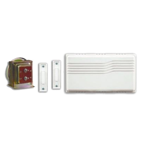HomEnhancements Chime Kit w/ 2 Buttons, 120V, White (HomEnhancements ...