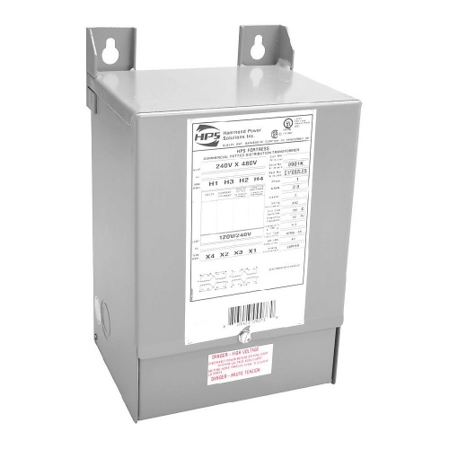 Hammond 3kVA Fortress Encapsulated Transformer, 1 Ph, 277V/480V ...