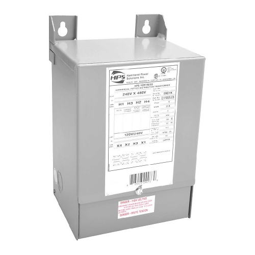 Hammond 5kVA Fortress Encapsulated Transformer, 1 Ph, 240VX480V ...