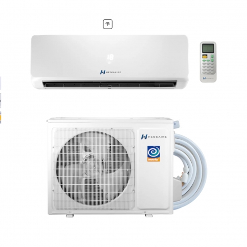 Hessaire 12000 BTU/H Ductless Mini Split Heat Pump System w/ Wi-Fi ...