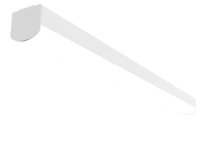 ILP Lighting 4-ft 22W Linear Strip w/Curved Glare Reducing Lens, SE ...