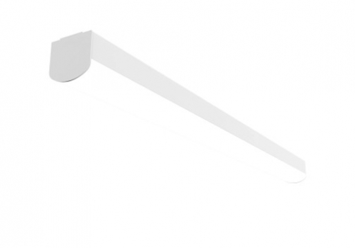 ILP Lighting 4-ft 22W Linear Strip w/ Frosted Curved Lens, SE, 120V ...