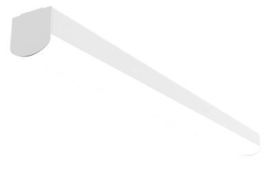 ILP Lighting 8-ft 40W Linear Strip w/Curved Glare Reducing Lens,HE,120V ...