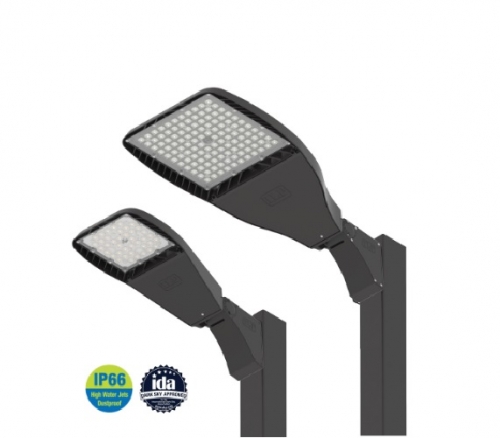 ILP Lighting 46W LED Flood Light w/ Wall Mount, Wide Forward, 120V-277V ...