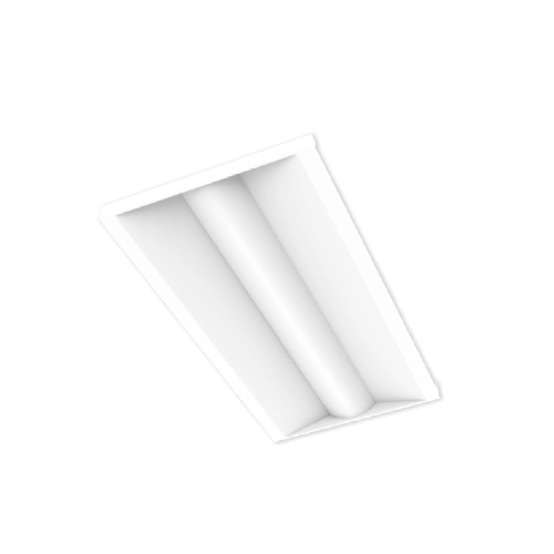 ILP Lighting 55W 2X4 Volumetric Troffer, 7379 lm, 120V-277V, CCT Select ...