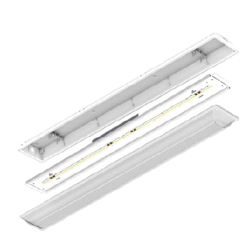 ILP Lighting 4-ft 28W LED Vapor Tight Retrofit Kit, 120V-277V, 3000K ...