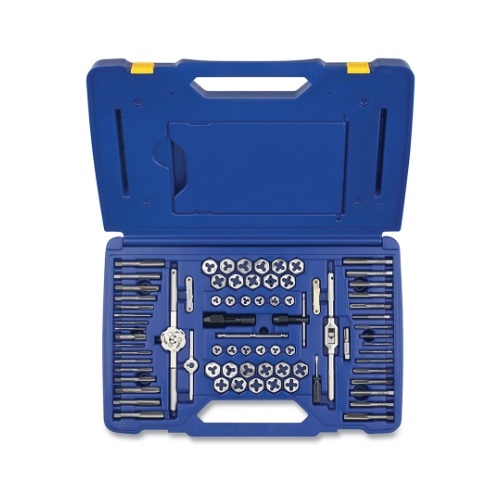 Irwin Fractional/Metric Tap, Hex Die & Machine Screw Set, 76 Piece ...