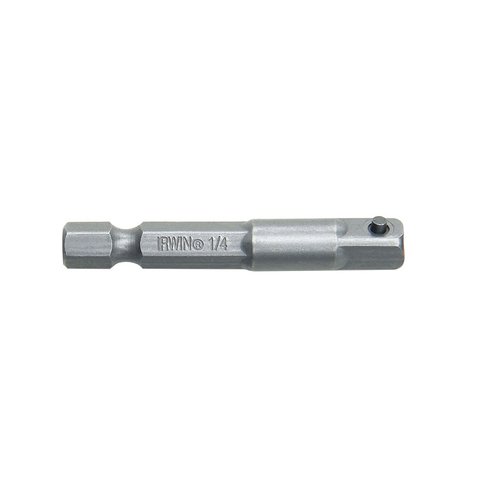 Irwin 1/4" Hex Shank Square Drive Socket Adapter (Irwin 93761 ...