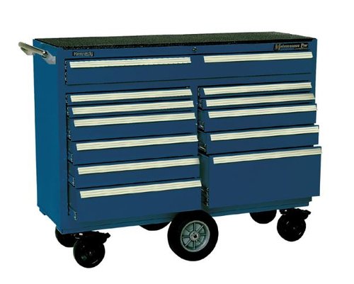 Kennedy 12 Drawer Gloss Blue Maintenance Pro Cart (Kennedy 5300MPBL ...