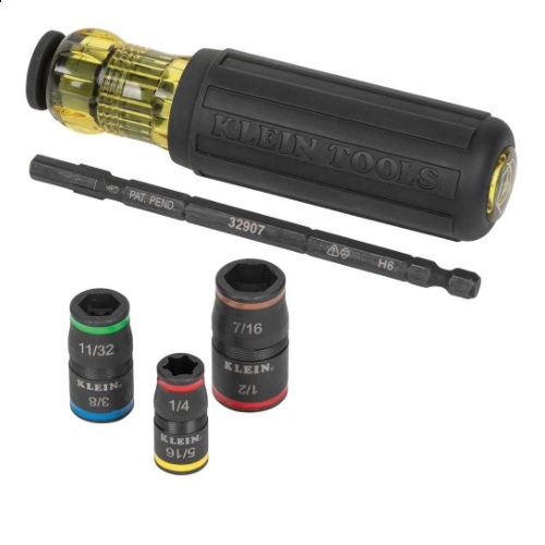 Klein Tools 7-in-1 Impact Flip Socket with Handle (Klein Tools 32900 ...