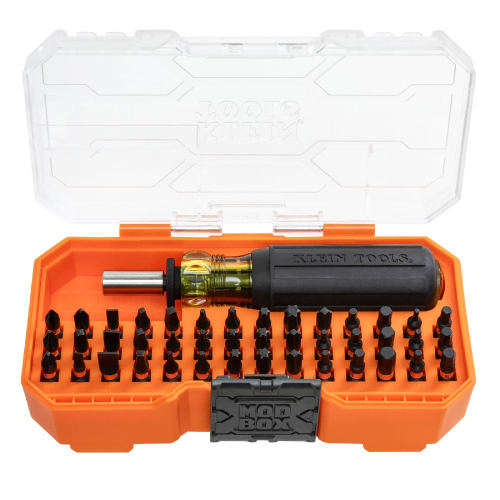Klein Tools 44-Piece ProFlex Impact Screwdriver Bit Set, MODbox Storage ...
