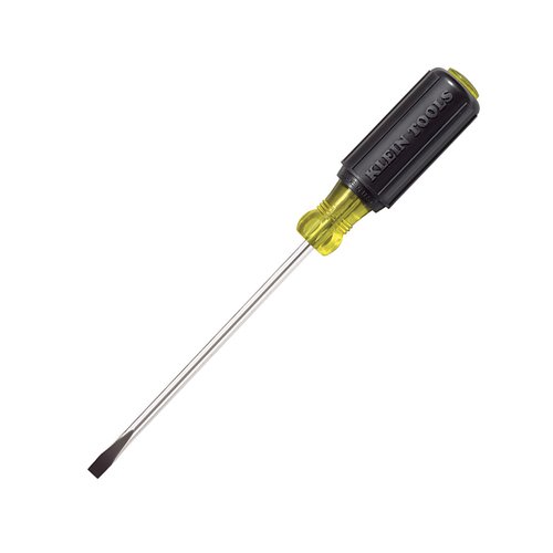 Klein 4'' Heavy Duty Slotted Cabinet Tip Cushion Grip Screw Driver ...