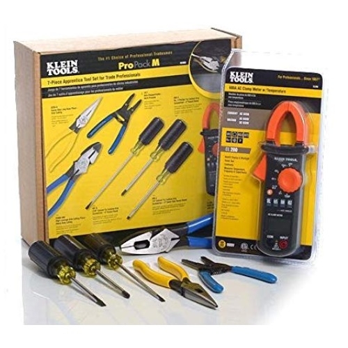 Klein Tools Apprentice Tool Set w/Clamp Meter, 7 Piece (Klein Tools ...