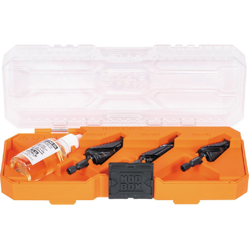 Klein Tools Premium All Porpose Quick Release Step Bit Kit, w/ Cutting ...