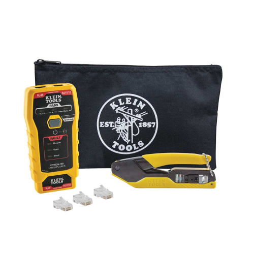 Klein Tools Cable Installation Kit for Pass Thru, CAT3, CAT5e, and CAT6 ...