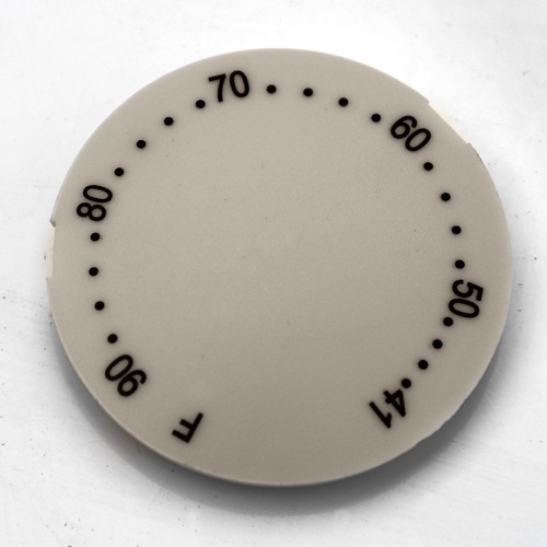 King Electric Temp Plate for K101 F-Dial Mech. SP T-Stat, Almond (Round ...