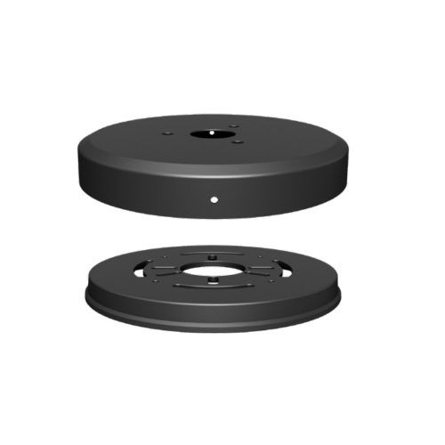 Keystone Technologies 8-in Legacy Bollard Retrofit Plate, Black ...