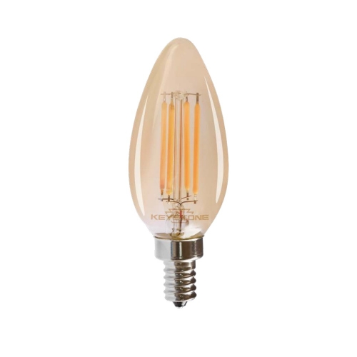 Keystone Technologies 5.5W LED B11 Bulb, Straight Tip, E12, 500 lm ...