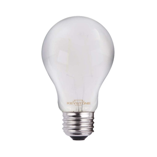 Keystone Technologies 8W LED A19 Filament Bulb, E26, 800 lm, 120V, 5000K, Frosted (Keystone ...