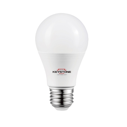 Keystone Technologies 9W LED A19 Bulb, E26, 800 lm, 120V-277V, 4000K ...