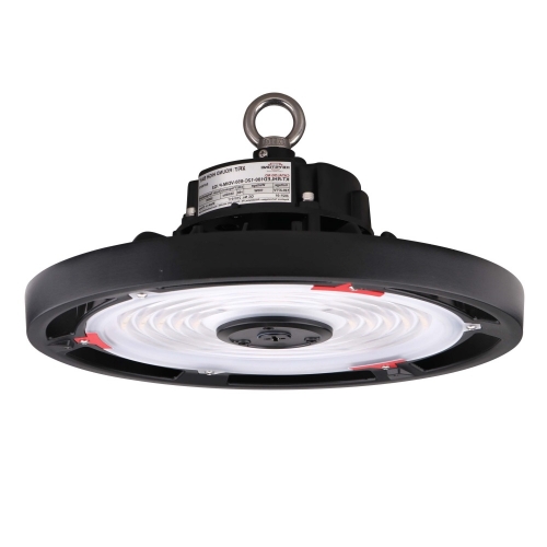 Keystone Technologies 200W Compact Round High Bay, 32000 lm, 120V-277V, 5000K, Black (Keystone ...