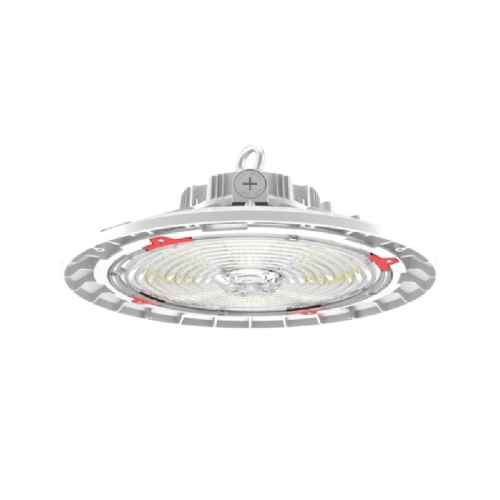 Keystone Technologies 150/200/240W Compact Round High Bay, 120V-277V, CCT Select, White ...