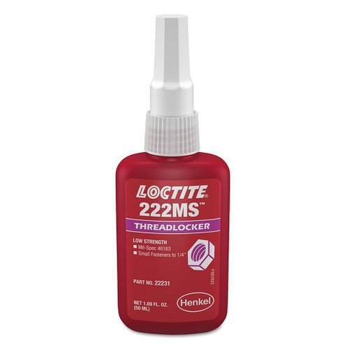 Loctite Purple Low Strength 222MS Threadlockers, 50 mL (Loctite 135334 ...