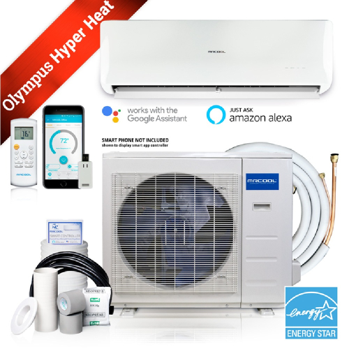 MrCool 24K BTU Olympus Hyper Heat Mini Split System, 230V (MrCool O-HH ...