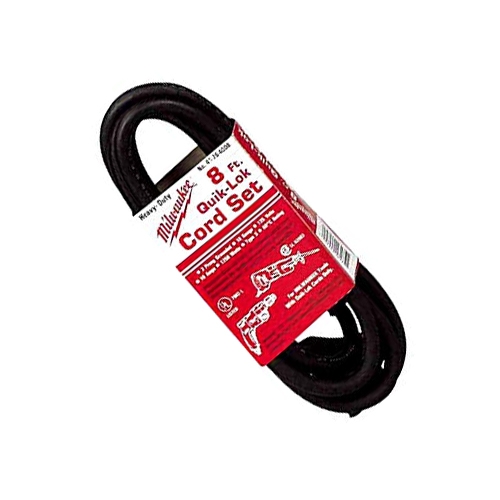 Milwaukee Tool 8' Heavy Duty Quik-Lok Power Cord Set (Milwaukee Tool 48 ...