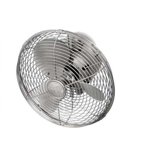 Matthews Fan Aluminum Fan Blade Set w/Safety Cage, Brushed Nickel ...