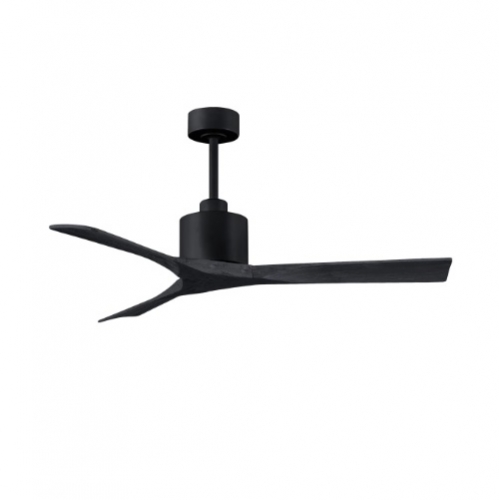 Matthews Fan 52-in 32W Nan Ceiling Fan, Matte Black Blades, Matte Black (Matthews Fan NK-BK-BK ...