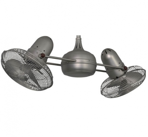 Matthews Fan Safety Cage Upgrade, Double, Brushed Nickel (Matthews Fan ...