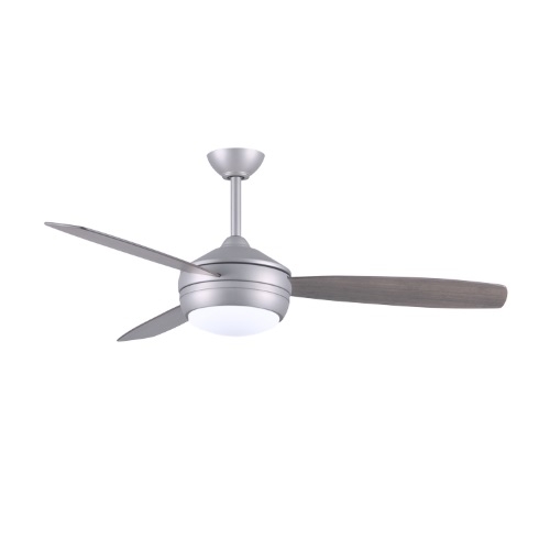 Matthews Fan 52-in 61W T-24 Ceiling Fan w/Light, AC, 3-Speed, 3-Gray ...