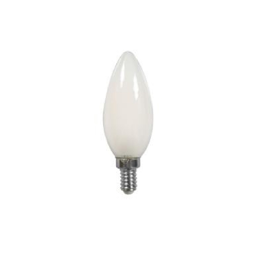 MaxLite 5W LED B10 Filament Bulb, E12, 500 lm, 120V, 2700K, Frosted ...