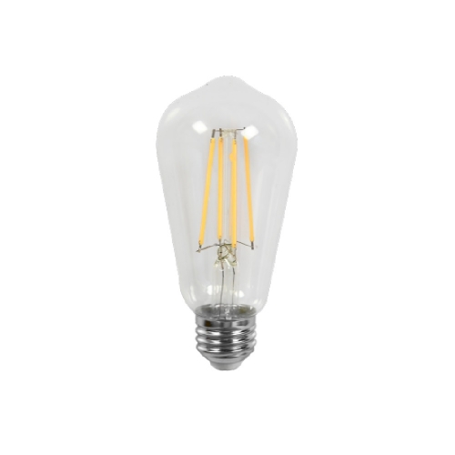 MaxLite 5W LED ST19 Filament Bulb, E26, 450 lm, 120V, 2700K, Clear ...