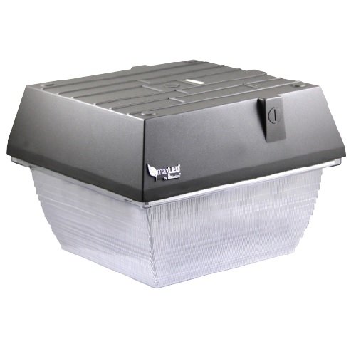 MaxLite 22 Watt 5000K Small LED Canopy Fixture, 120-277V, White ...
