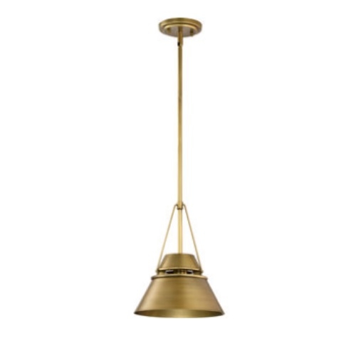 Nuvo Adina Small Pendant Light Fixture w/o Bulb, 120V, Natural Brass ...